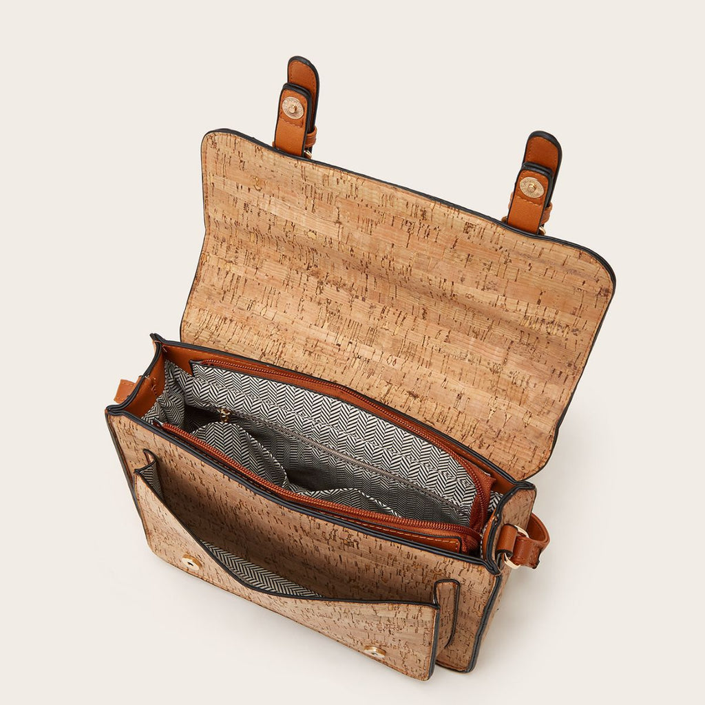 The Artisan Cork & Leather Crossbody – Pocket & Purpose
